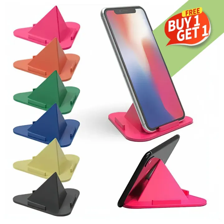 Pyramid Three-Sided Shape Mobile Stand (Buy 1 Get 1 Free Pyramid Mobile ...