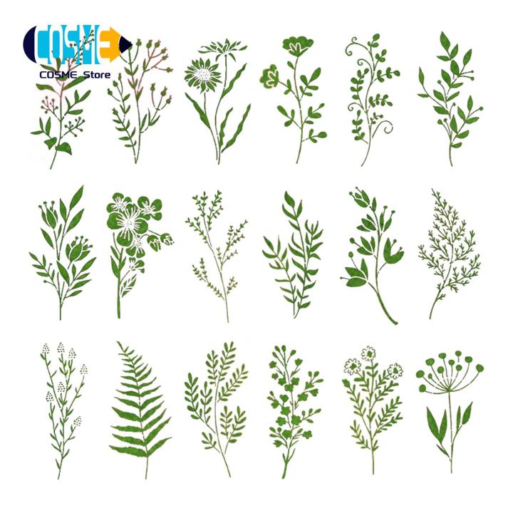 Diy Art Stencil Set Diy Flower Stems Stencil Set for Painting Projects ...