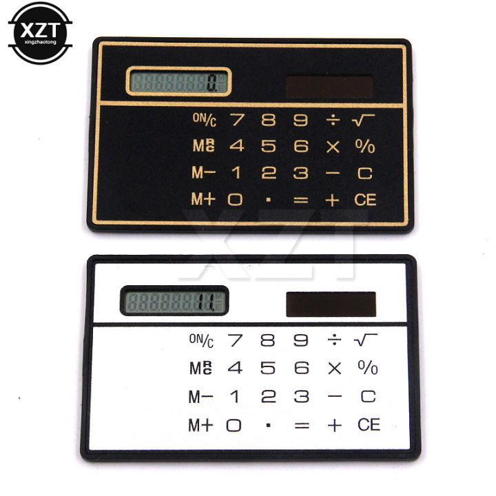 Portable 8 Digit Ultra Thin Solar Power Calculator with Touch Screen ...
