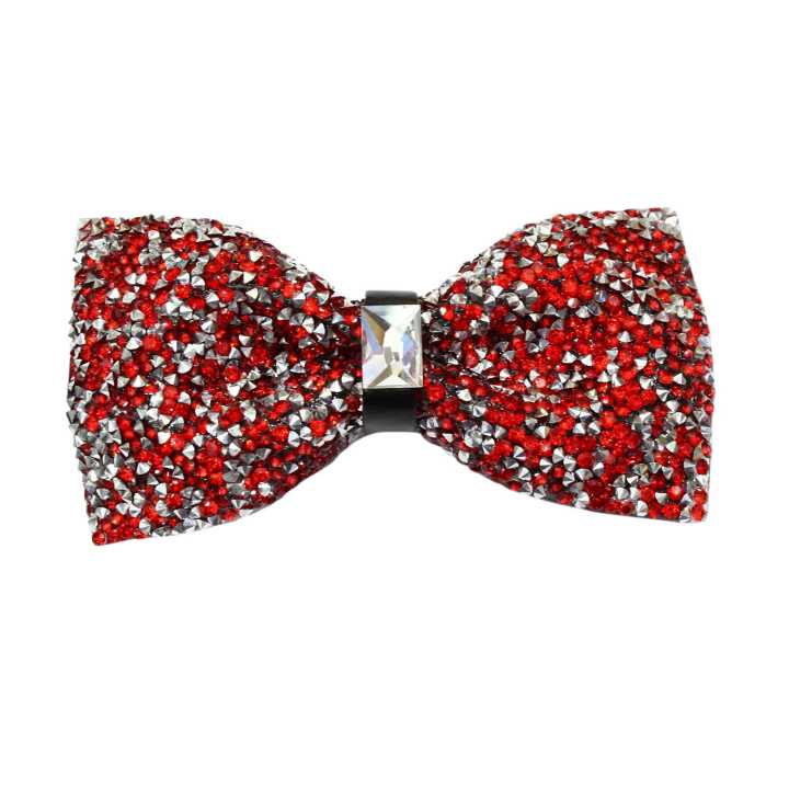 Red Sequin Rhinestone Designed Neck Bow Tie For Men | Daraz.com.np