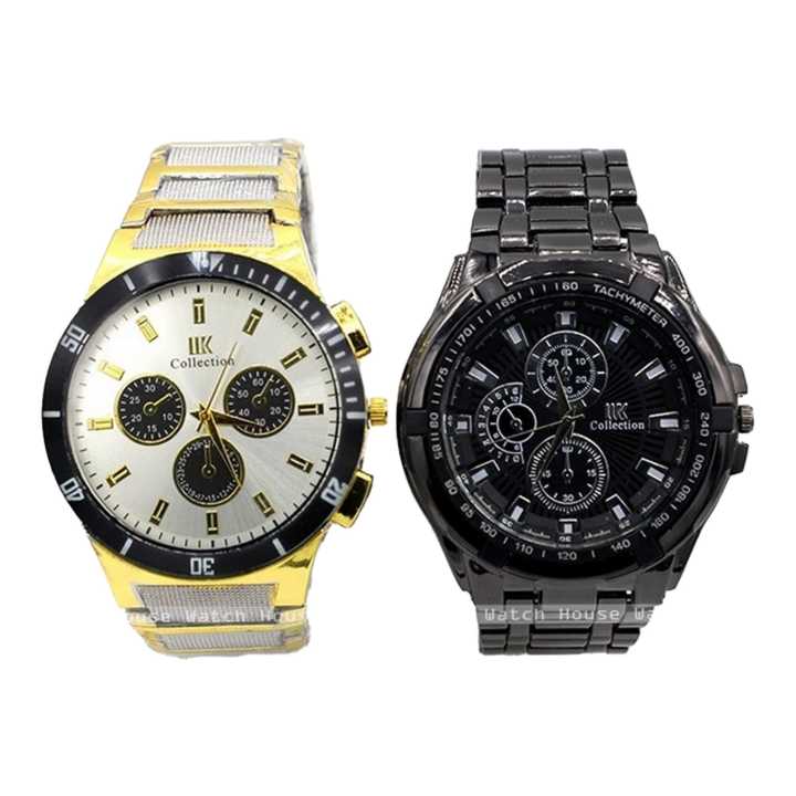 IK Collection Fashionable Round Dial Big Size New Model Watch For Men ...
