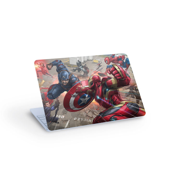 Laptop Back Sticker For Up to 15.6inch Laptop (Marvel Captain America ...