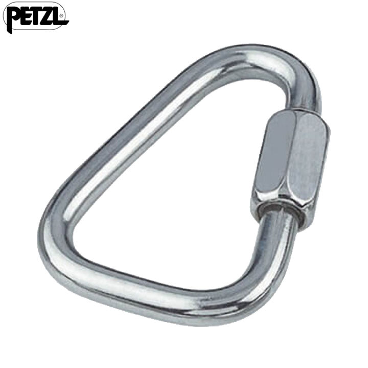 Petzl Delta N 10 Screwlink - Triangular Quick Link for Climbing Anchors ...