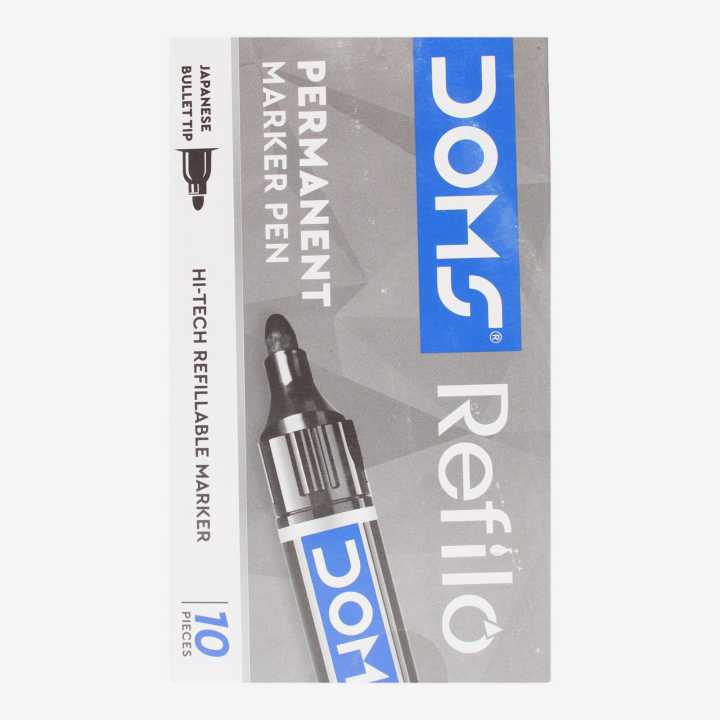 Doms Refilo Permanent Marker Pen 10 Piece | Daraz.com.np