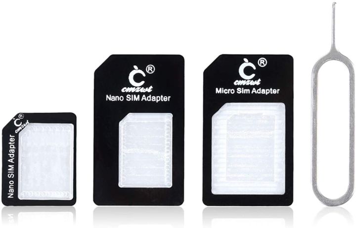 Sim Card Converter Adapter Kit Nano To Micro/Standard 4 in 1 | Daraz.com.np