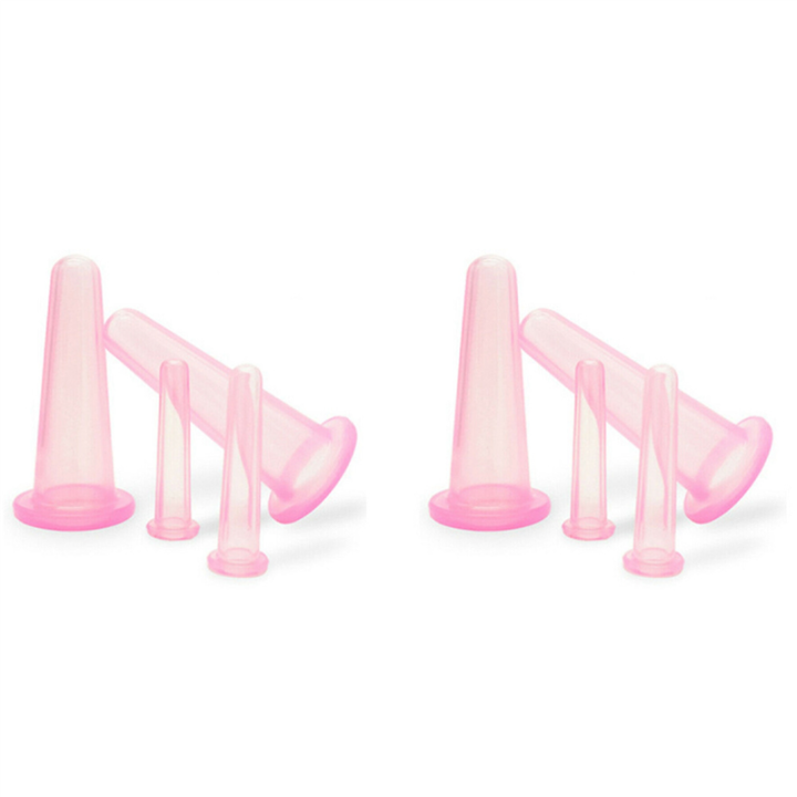 NAMUNY 8X Natural Silicone Cupping Vacuum Face Push Oil Shujing Suction ...