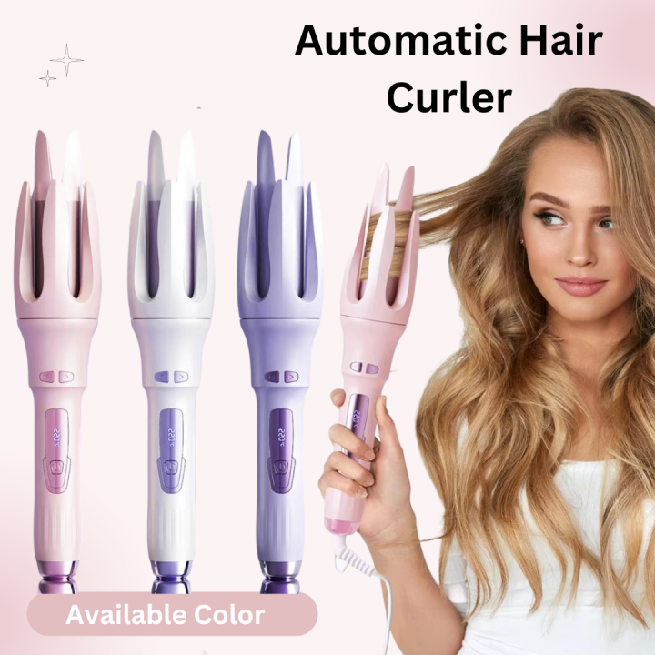 Automatic Hair Curler Self Spiraling Rotating Curler With Digital ...