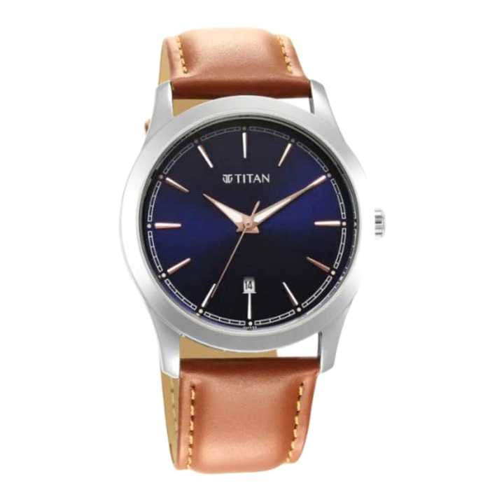 Titan Urban Blue Dial Leather Strap Watch For Men-1823SL07 | Daraz.com.np