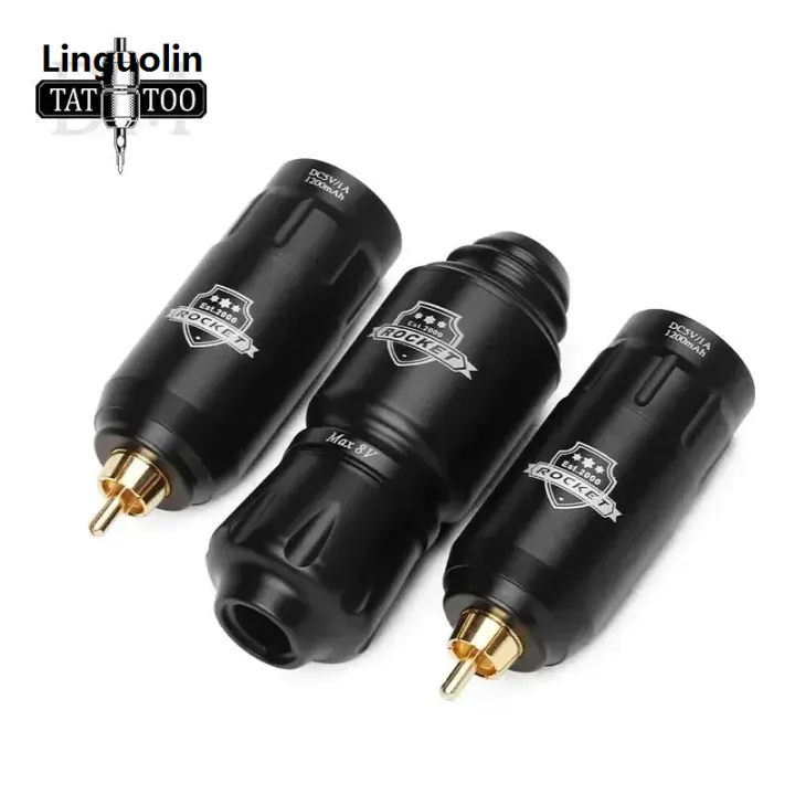 Linguolin Mini Rocket Tattoo Machine Set 2Pcs Wireless Tattoo Power ...