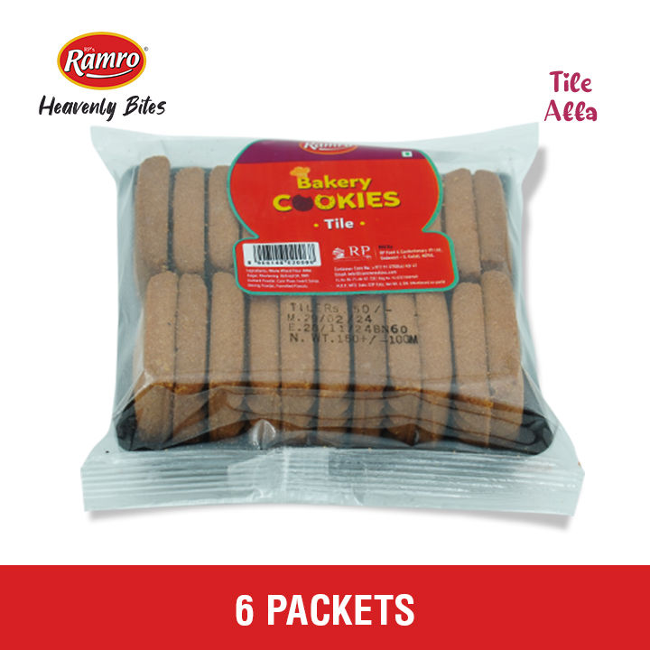 Ramro Tile Atta Cookies 130g X 6 Packets | Daraz.com.np