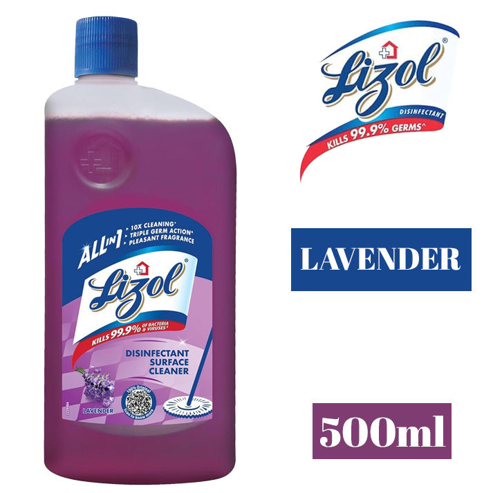 Lizol All In 1 (Lavender) Disinfectant Surface Cleaner - 500ml | Daraz ...
