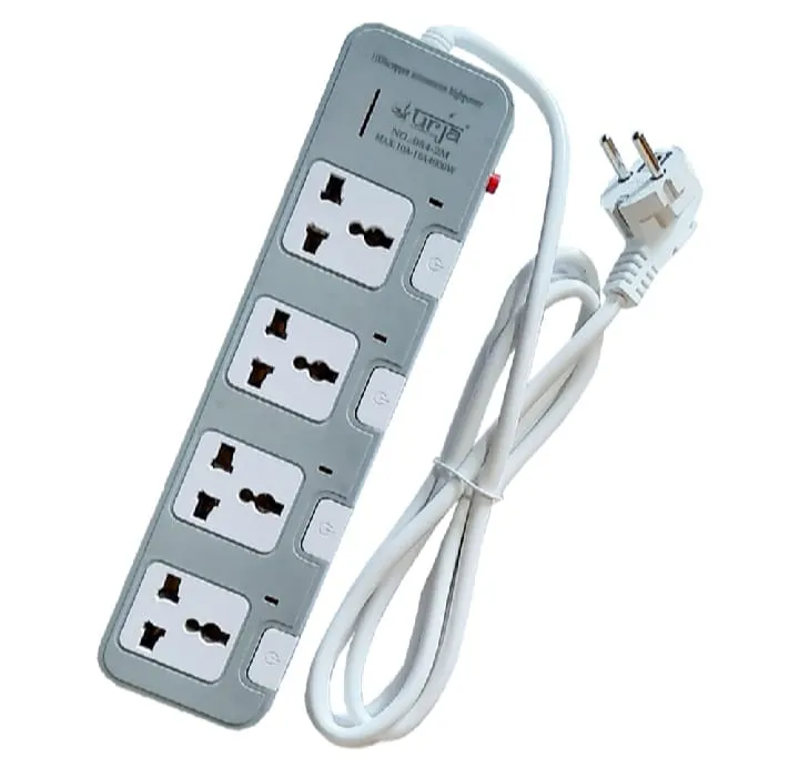 4 Port 2500W (16A) Electrical Surge Protector, Universal Authentic ...