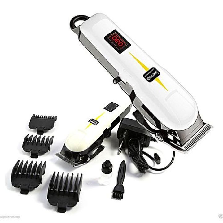 Geemy Professional Hair Clipper, Rechargeable Hair Cutting Machine ...