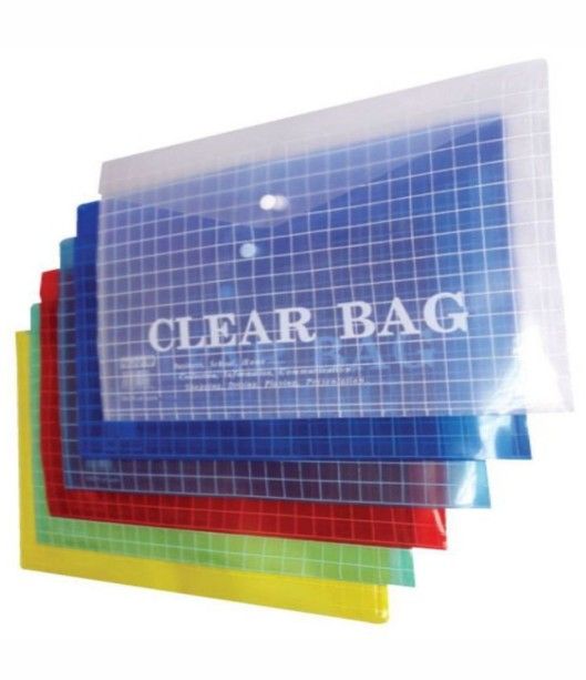 Clear A4 Document File Bag – Transparent Folder (Pack of 12) | Daraz.com.np