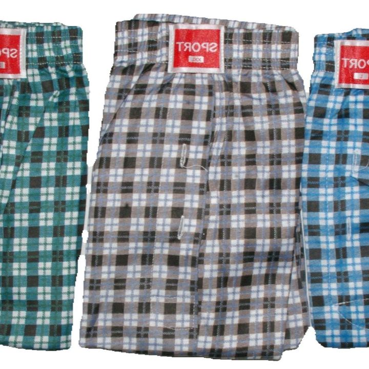 Check Printed Boxer For Men (Pack Of 3) | Daraz.com.np
