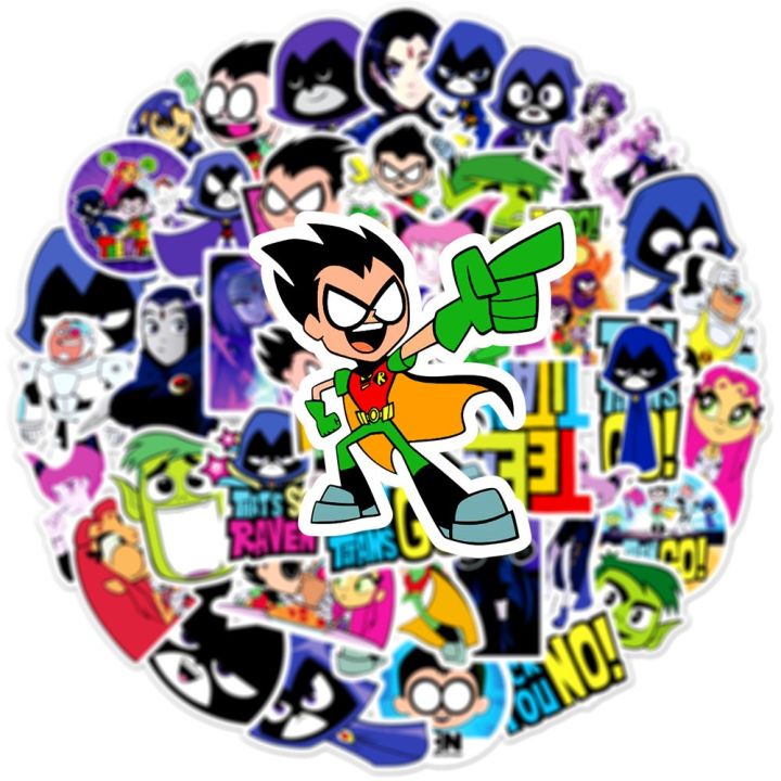 Artsy Home Anime Teen Titans Go! Stickers - 25/50 Pcs | Easy To Apply ...