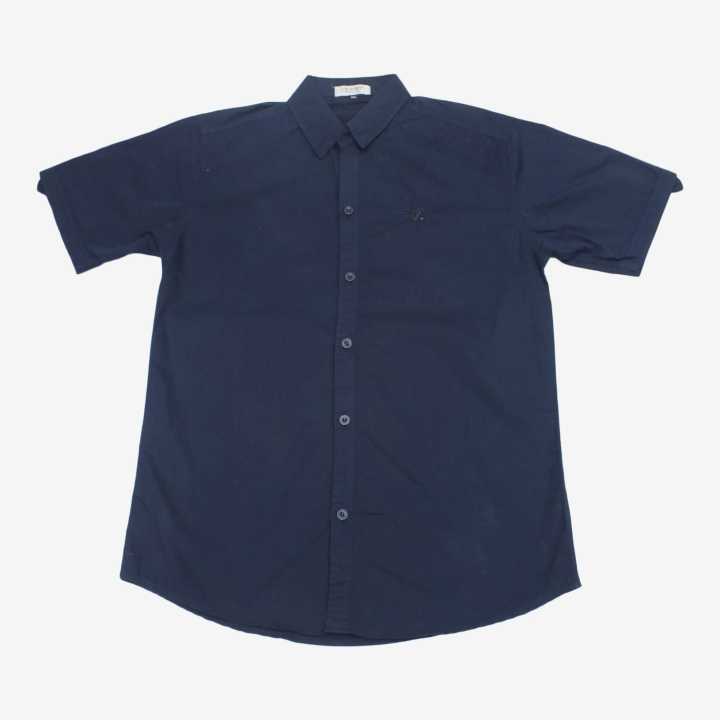 Dark Blue Color Half Shirt For Men | Daraz.com.np