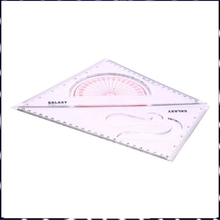 Galaxy Transparent Triangle Ruler Set Square | Daraz.com.np