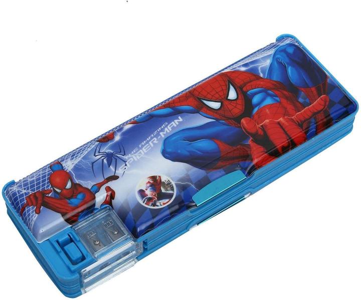 Multipurpose Pencil Box With Dual Side Compartment & Sharpner (Color ...