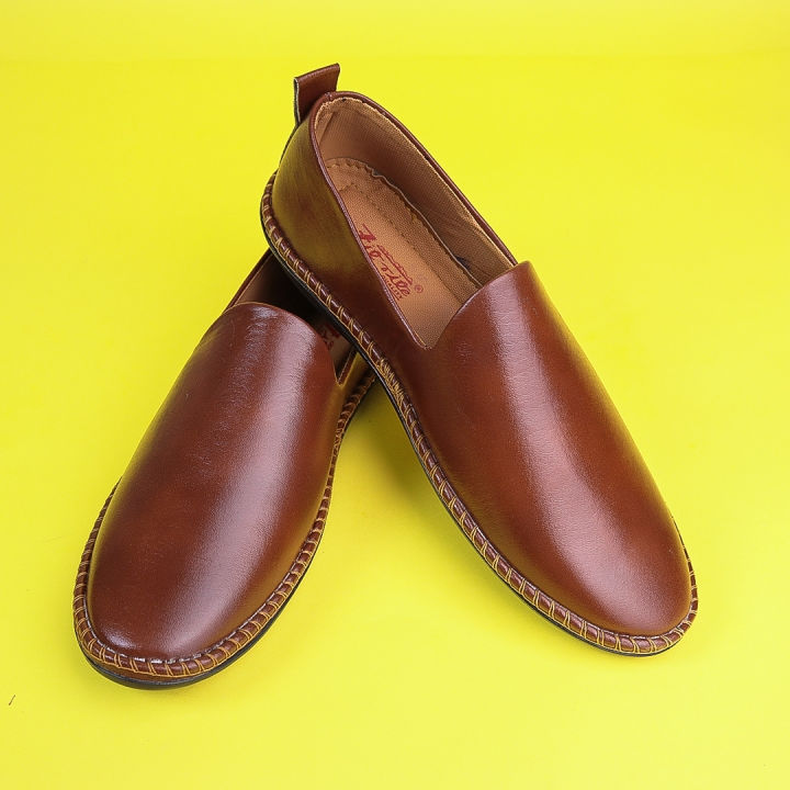 Fitrite- Casual Shoes-Fibre Leather-Tan-1800-For Men | Daraz.com.np