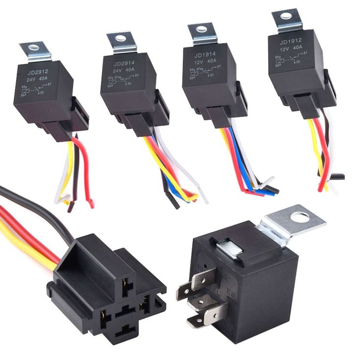 Car Accessory With Harness Relay Socket JD1912 JD1914 JD2912 JD2914 12V ...