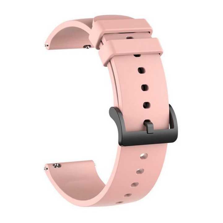 Pink Round 22mm Silicone Strap For Bip-5 Smart Watch | Daraz.com.np