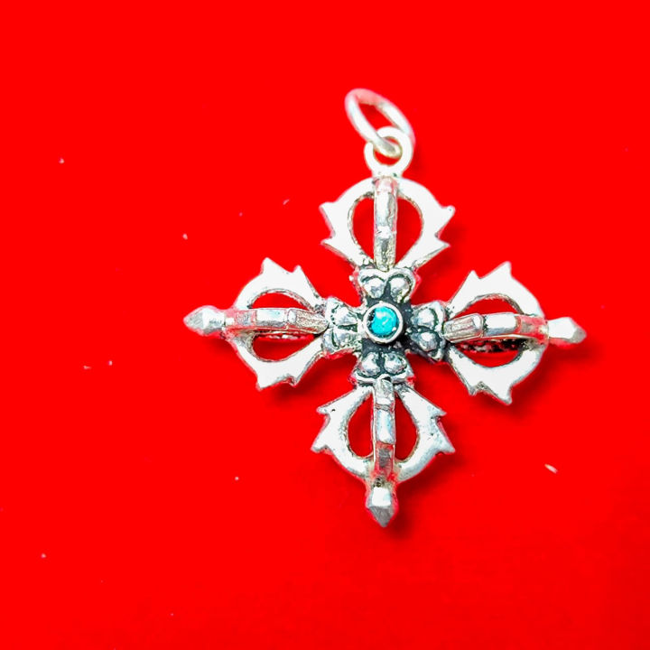 Silver Plated Double Bajra Pendant 6g | Daraz.com.np