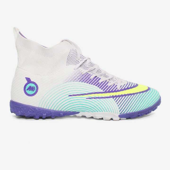 White/Blue Color Full Ankle Futsal Shoes For Men | Daraz.com.np