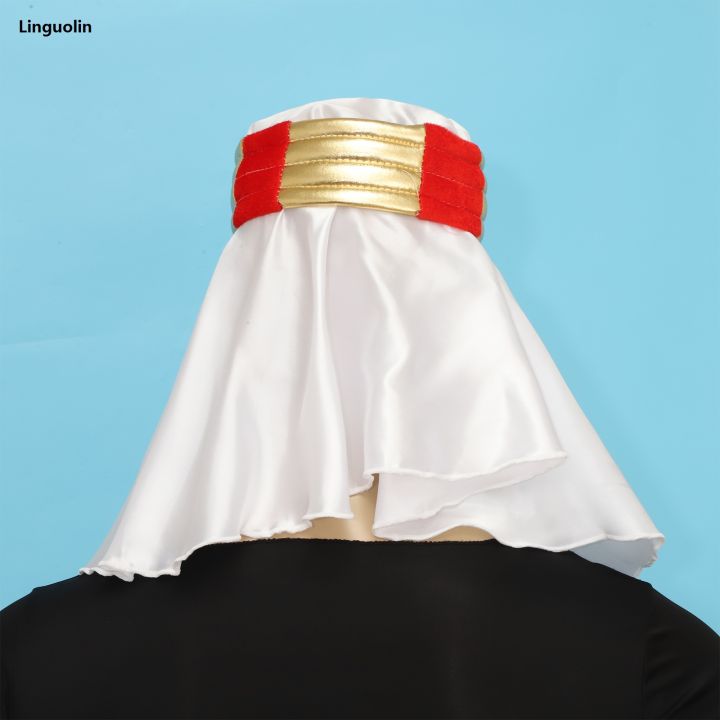Linguolin Mens Arab Sheik Hat Head Scarf Fancy Dress Up Halloween ...
