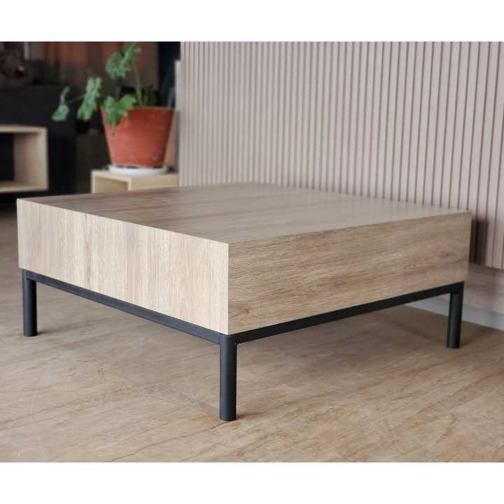 Center Table With Metal Base - Beige | Daraz.com.np