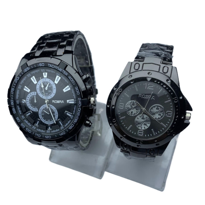 Fashinable Stainless Steel Round Black Dial Black Color Chain Best ...