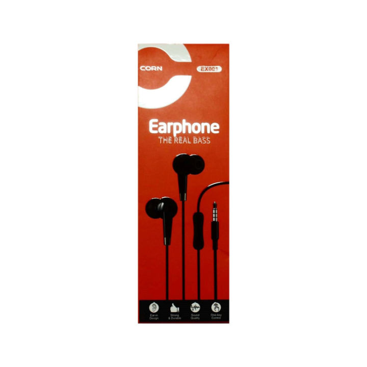 Corn EX001 Earphone The Real Bass | Daraz.com.np