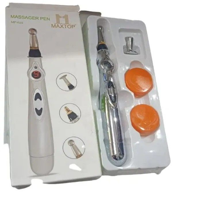 Electric Rechargeable Acupuncture Point Massage Pen Pain Relief Laser ...