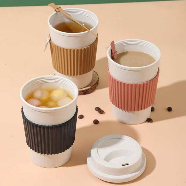 Cups with lids, milk high-grade, cups with stirring, water cups, wheat ...