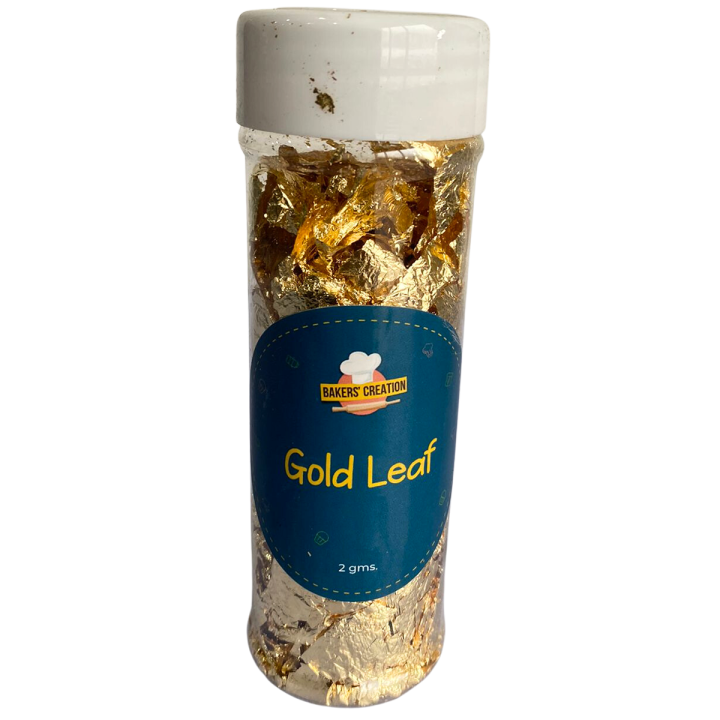 Bakers Creation Edible Gold Leaf / Gold Leaf Flakes for Cakes ...