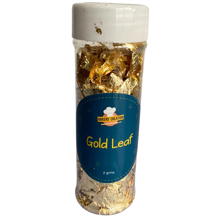 Bakers Creation Edible Gold Leaf / Gold Leaf Flakes for Cakes ...