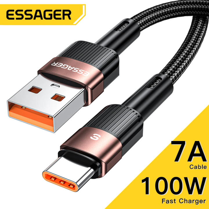 Essager 7A USB Type C Cable For Realme Huawei P30 Pro 66W Fast Charging ...