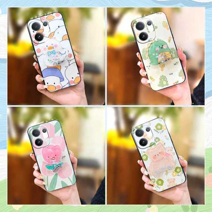 Cartoon Rotatable stand Phone Case For VIVO V70 5G Silicone Anti-dust ...
