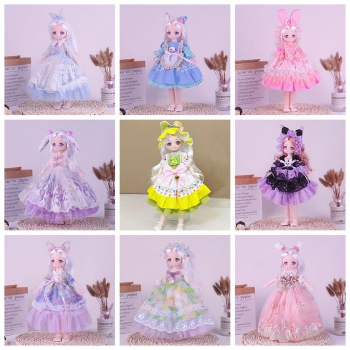 Cute Multiple Movable 30cm Bjd Doll Toy Attractive Eyes Removable Joint ...