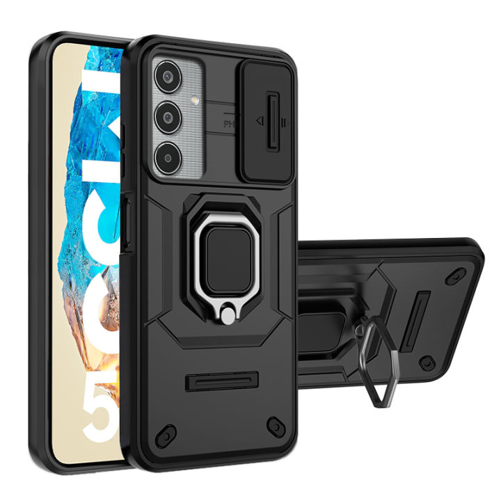 Vantime Case for Samsung Galaxy M35 5G Rugged Impact-resistant Sliding ...