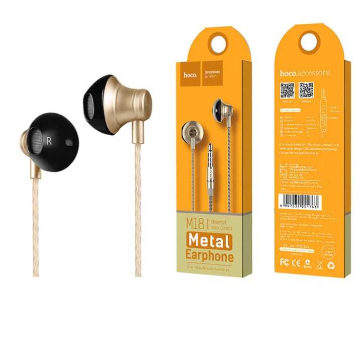 Hoco M18 Goss Metal Universal Earphone With Mic | Daraz.com.np