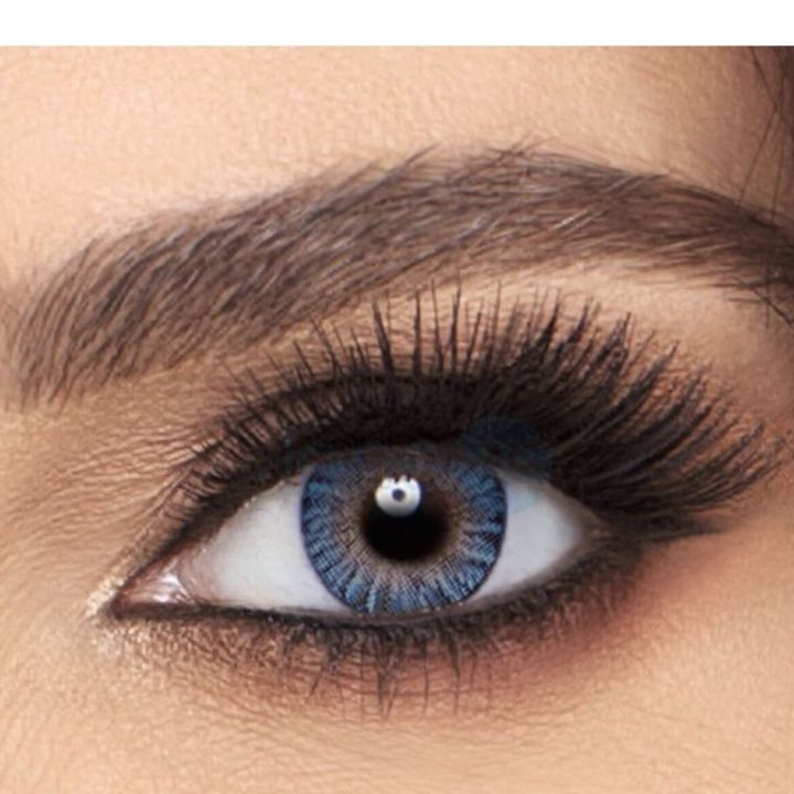 Freshlook Pure Blue Natural Shades Color Premium Contact Eye Lens For A ...