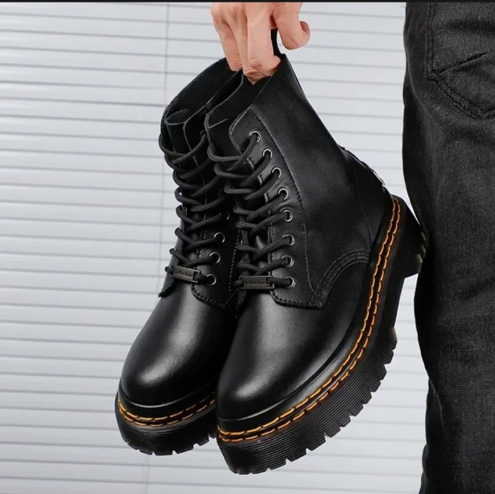 Black Martin Triple Sole Ankle Boots For Men | Daraz.com.np