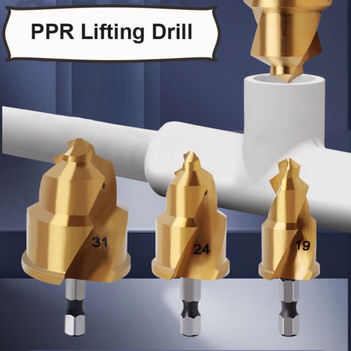Durable Titanium Plated PPR Lifting Drill Hex Shank 4:6 ⁄ 1 Inch Water ...