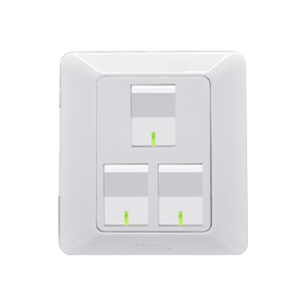 Divya 3 Gang 1 Way Switch DV 3G | Daraz.com.np