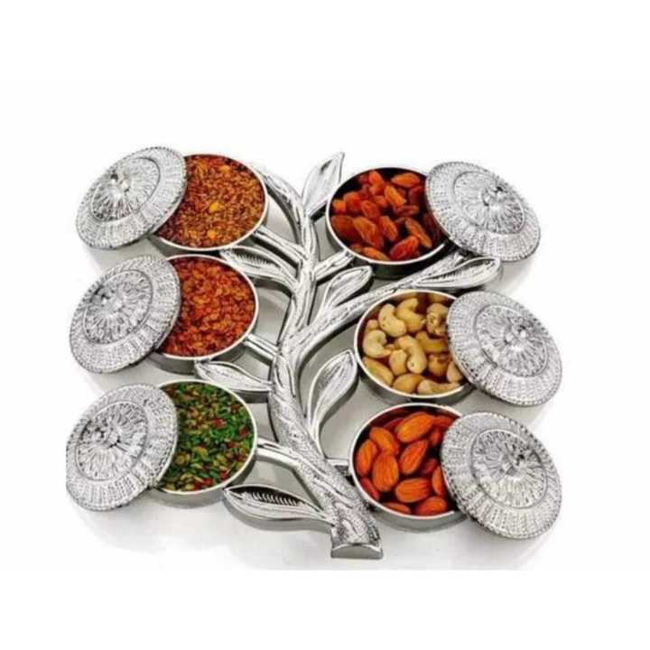 BW-Tree Shape 6Pc Storage Multipurpose Snack And Dry Fruit Serving Tray ...