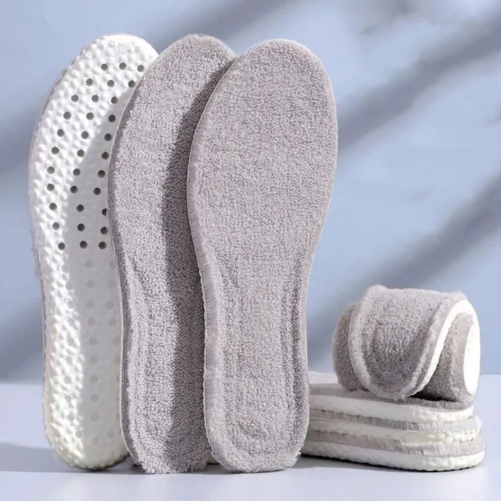 Soft Self Heated Thermal Shoe Pads Memory Foam Warm Snow Boots Padding ...