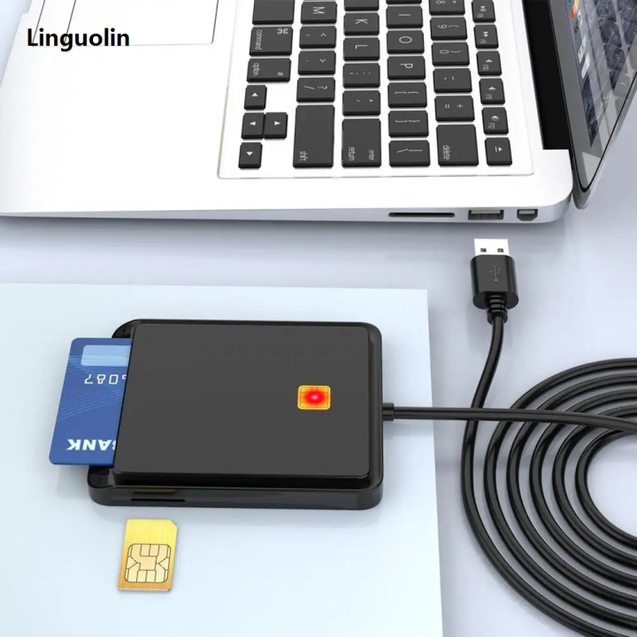 Linguolin Reliable Card Reader Card Reader Adapter Dual Card Slot ...