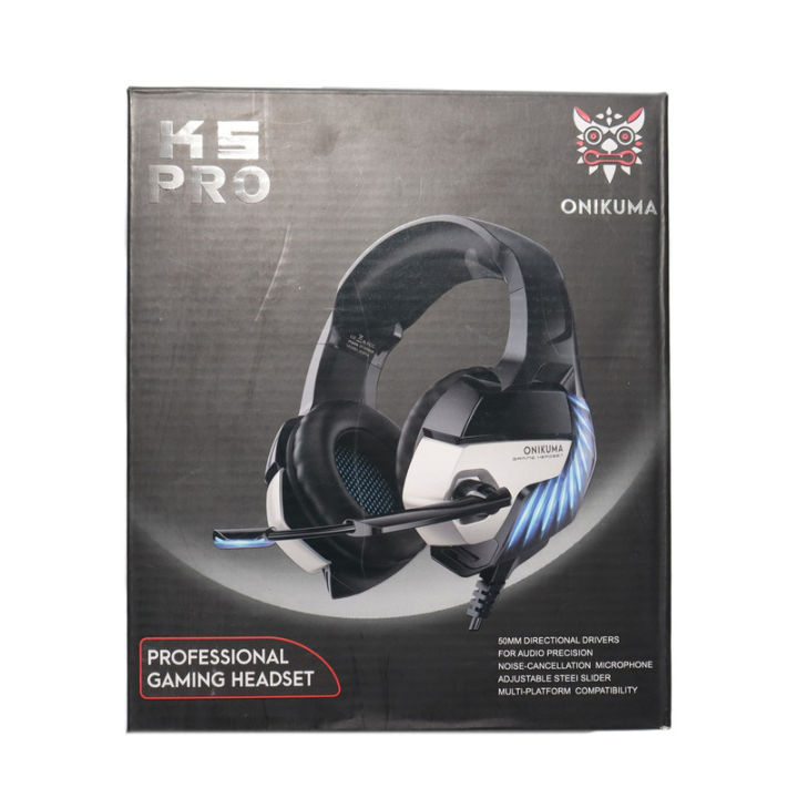 Onikuma K5 Pro Black/Silver Professional Gaming Headset | Daraz.com.np