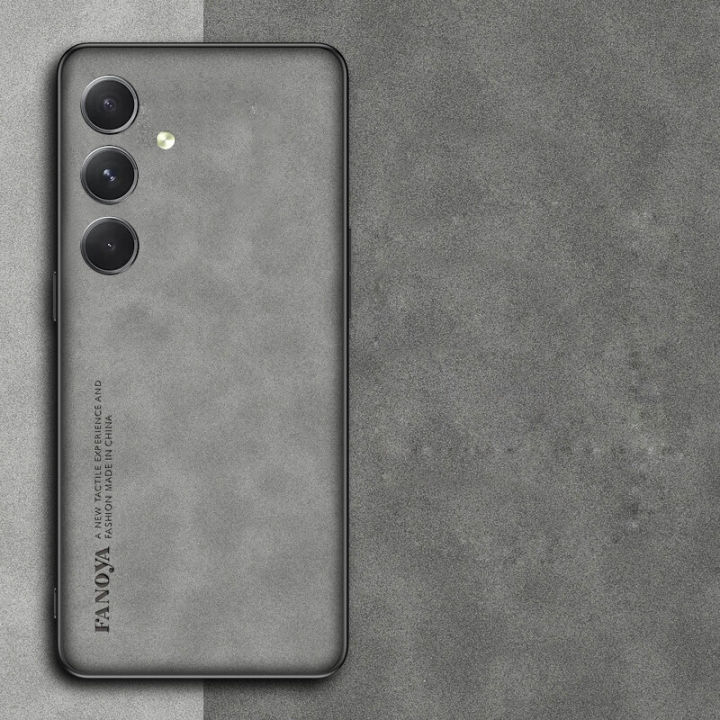 For Samsung Galaxy A24 Case Slim Hybrid Matte Soft Housing Wool Texture ...